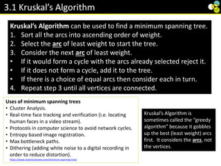 Decision Maths 1 Chapter 3 Algorithms on Graphs (including Floyd A2 ...