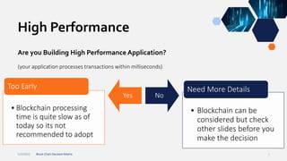 Blockchain Decision Matrix | PPTX