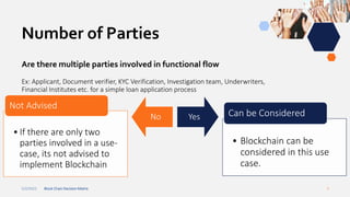 Blockchain Decision Matrix | PPTX