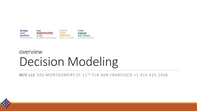 Beyond Excel into real decision modeling and analysis | PPT