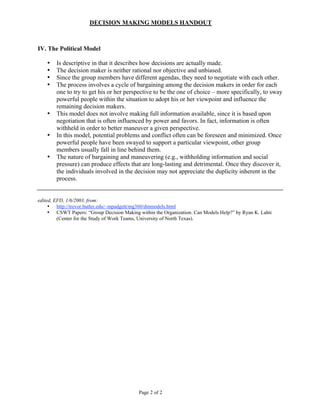 Decision models | PDF