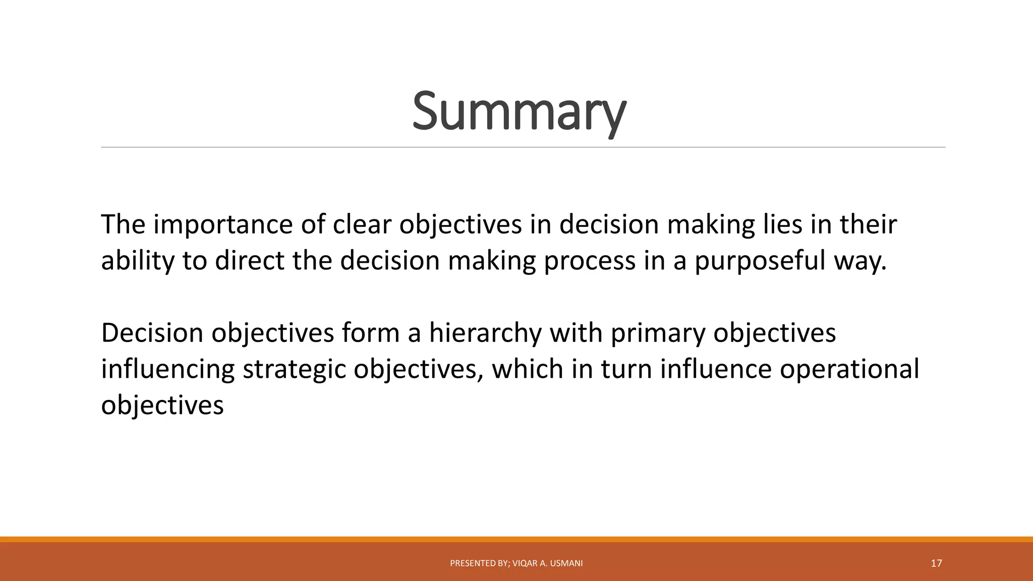 Decision objectives | PPTX
