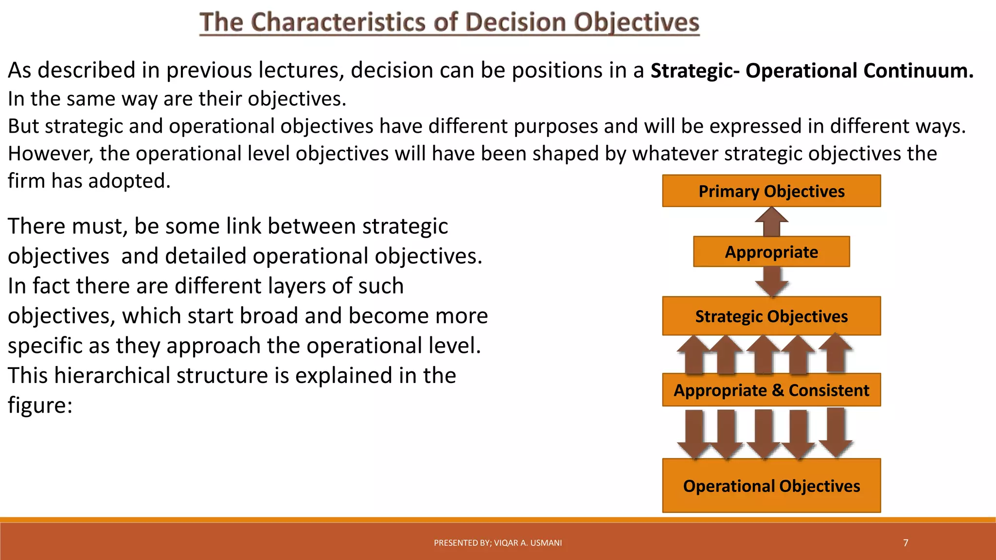 Decision objectives | PPTX