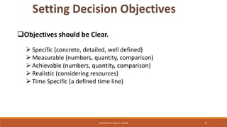 Decision objectives | PPT