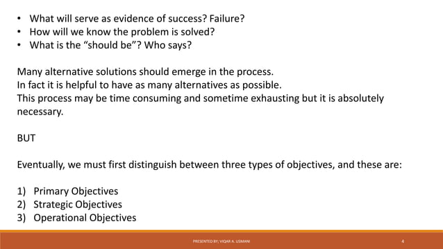 Decision objectives | PPT