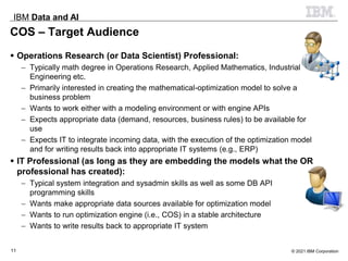Decision Optimization - CPLEX Optimization Studio - Product Overview(2 ...