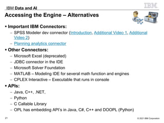 Decision Optimization - CPLEX Optimization Studio - Product Overview(2).PPTX