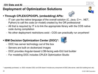 Decision Optimization - CPLEX Optimization Studio - Product Overview(2).PPTX