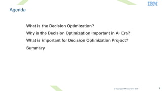Decision optimization how to carry projects | PPT