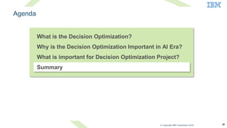 Decision optimization how to carry projects | PPT