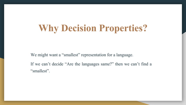 Decision properties of reular languages | PPTX
