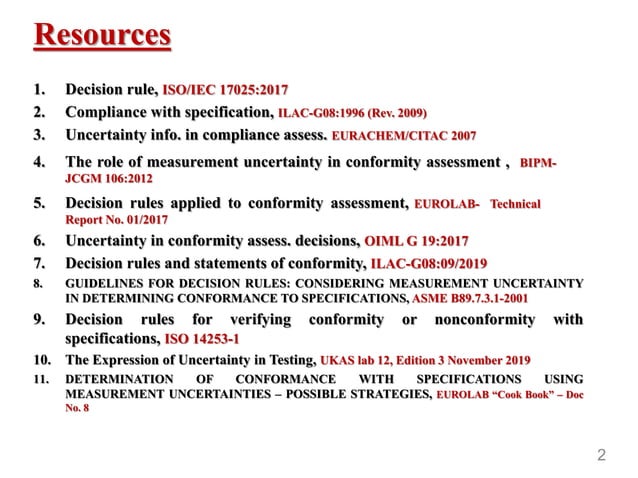 Decision rule for ISO/IEC 17025-2017 | PPTX | Business Accounting ...