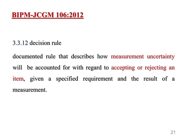 Decision rule for ISO/IEC 17025-2017 | PPTX | Business Accounting ...