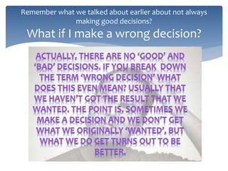 Decisions -- PSHE Presentation | PPTX | Education