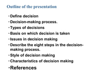 Decisions | PPT
