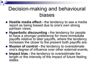 decisions - cognitive biases.ppt
