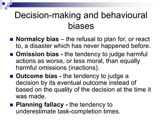 decisions - cognitive biases.ppt