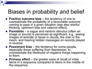 decisions - cognitive biases.ppt