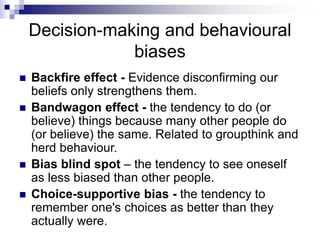 decisions - cognitive biases.ppt