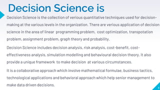 Decision science | PPTX