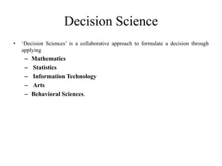 Decision science According to Bhagwad Giya | PPTX