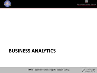 AIMMS product presentation | PDF