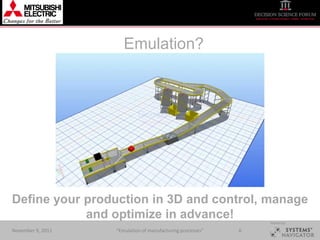 Emulation of manufacturing processes | PDF | Technology & Computing