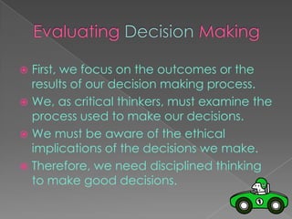 Decisions in Communication | PPTX