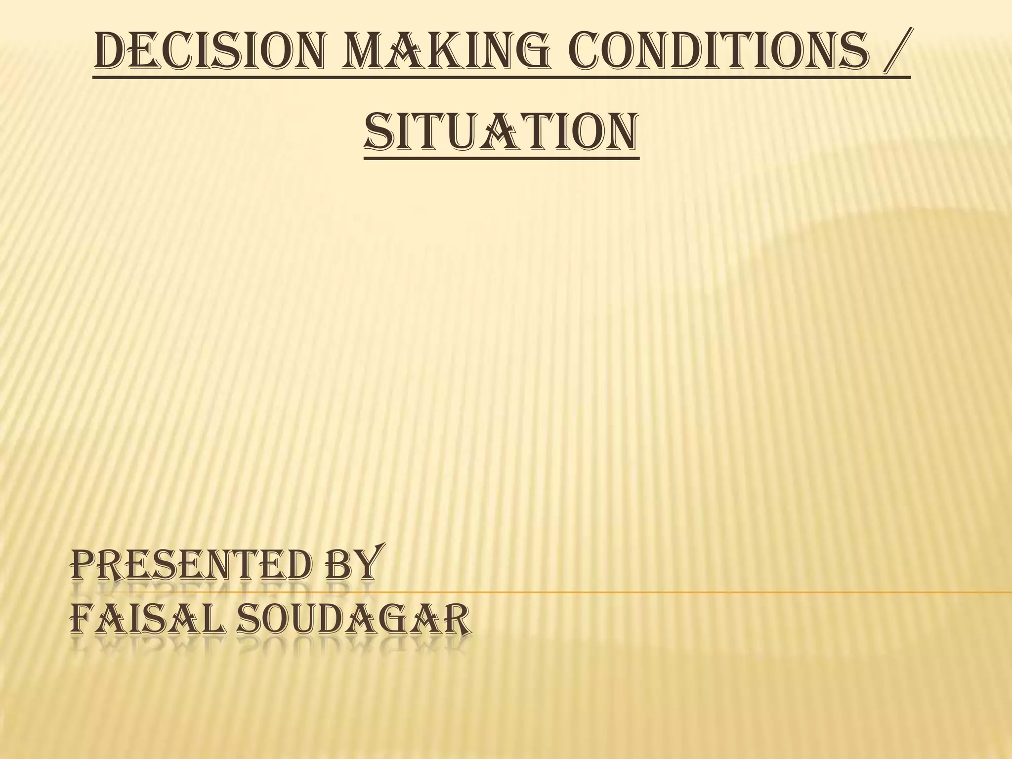 Decision situation | PPTX