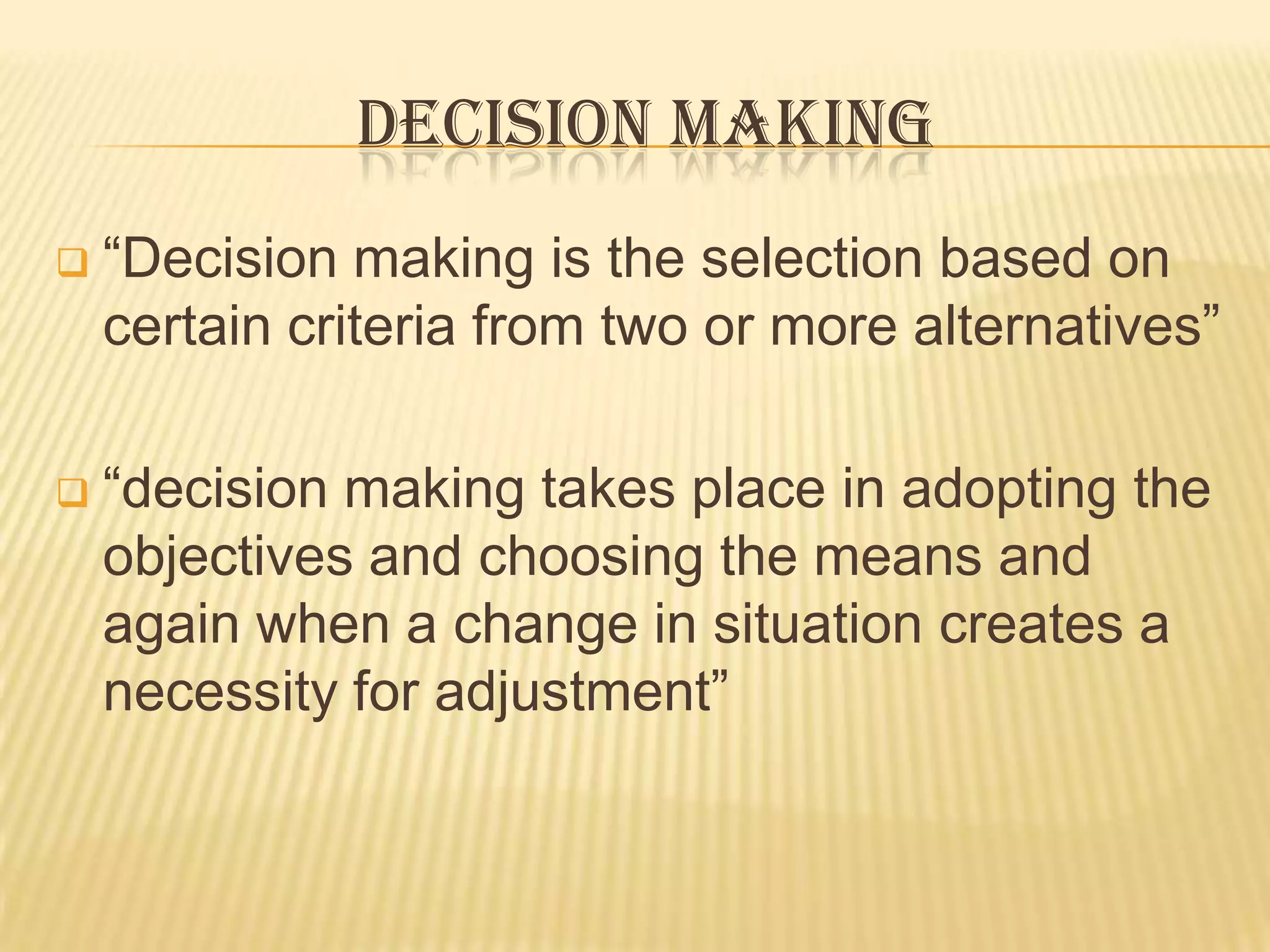 Decision situation | PPTX