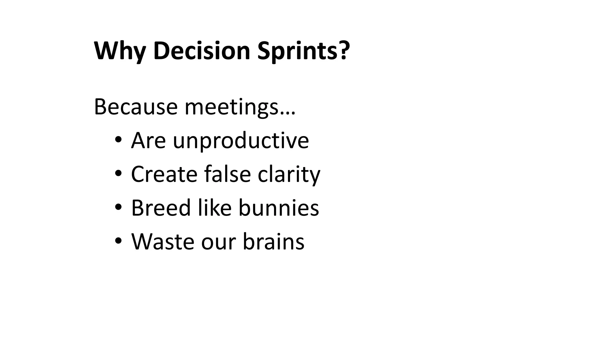 Decision Sprint Guide v1 | PDF