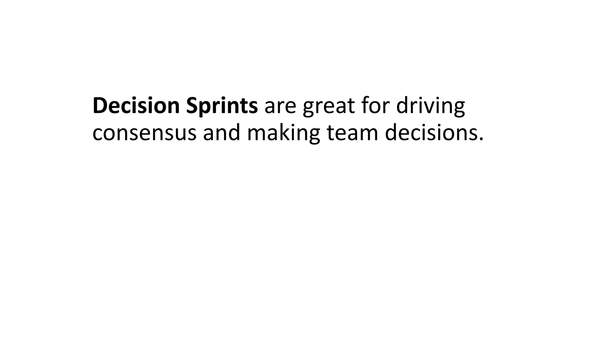 Decision Sprint Guide v1 | PDF