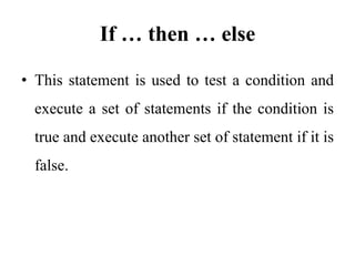 Decision statements in vb.net