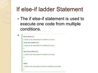 Decision statements in c language | PPTX | Programming Languages | Computing