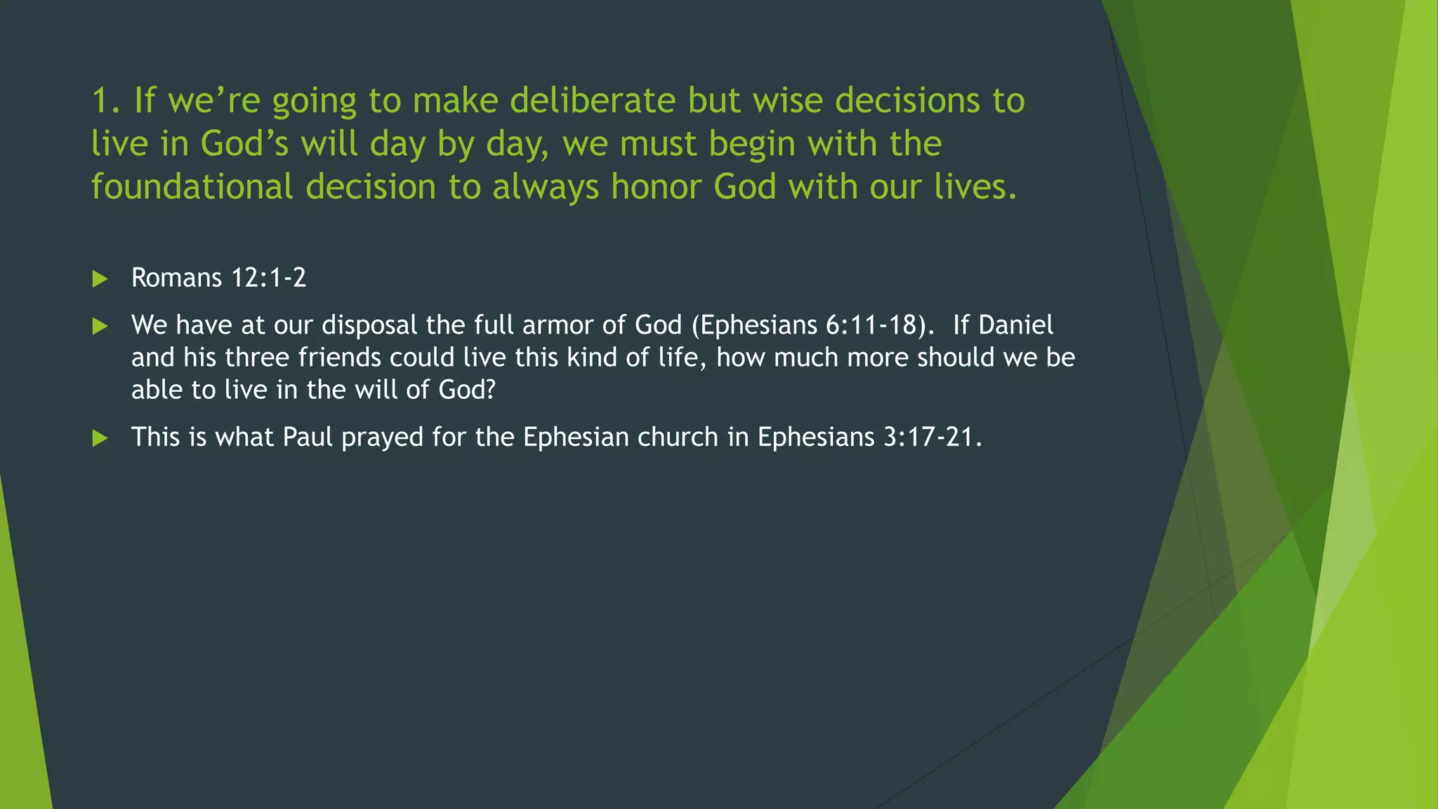 Decisions that determine destiny | PPTX