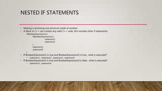 Understand Decision structures in c++ (cplusplus) | PPT