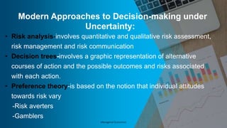 Decisions Under Risk and Uncertainty - UP.pptx