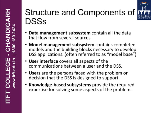 ITFT_Decision support System | PPT