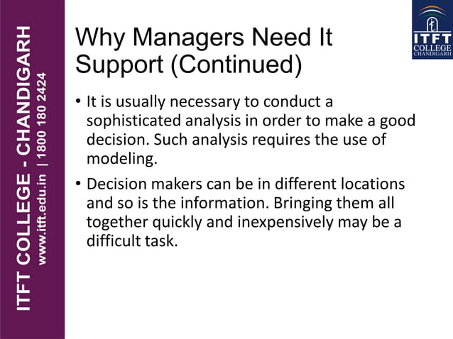 ITFT_Decision support System | PPT