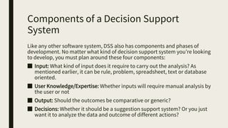 Decision support system-MIS | PPTX | Operating Systems | Computer ...