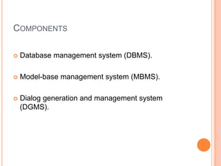 Decision support system | PPT