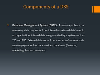 Decision support system | PPTX