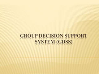 Decision support system | PPT
