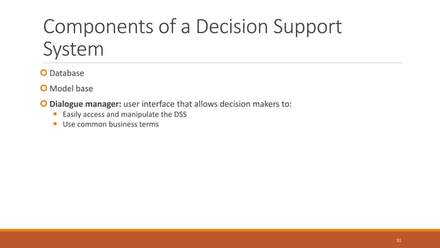 Decision support system & Management Information System | PPTX