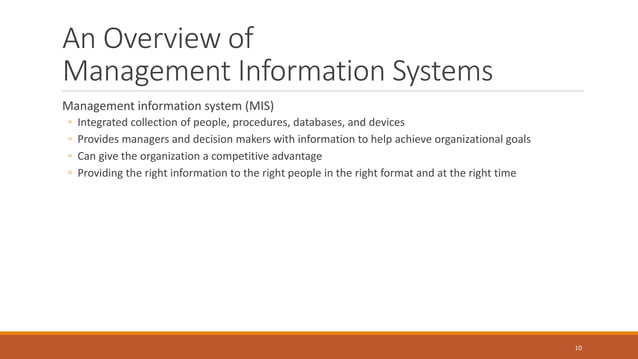Decision Support System And Management Information System Pptx
