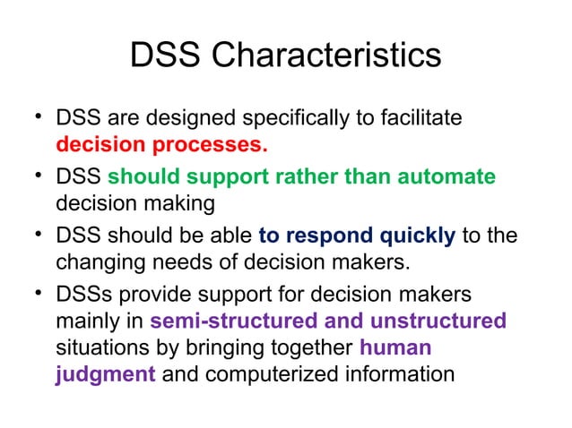 Decision support system concept 97 2 | PPT