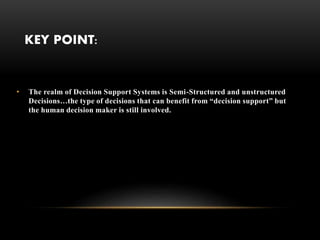 Decision Support System - Presentation Slides | PPTX