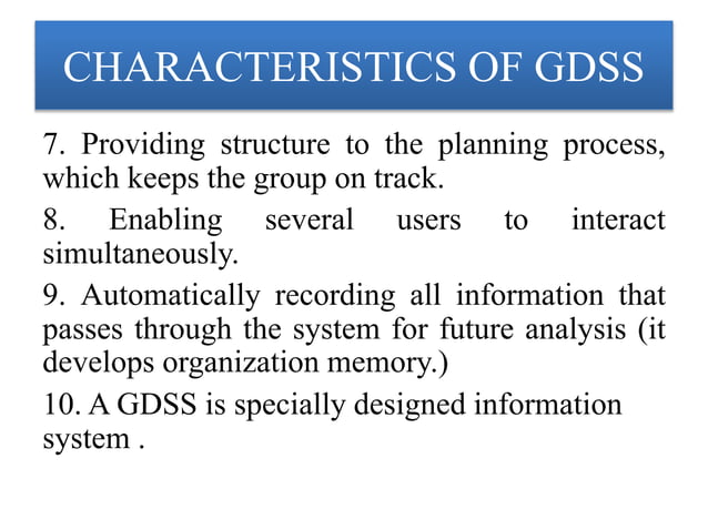 Decision Support System in MIS.pptx | Computing | Technology & Computing