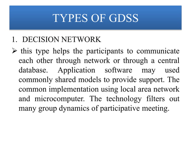 Decision Support System in MIS.pptx | Computing | Technology & Computing