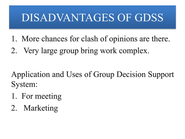 Decision Support System in MIS.pptx | Computing | Technology & Computing